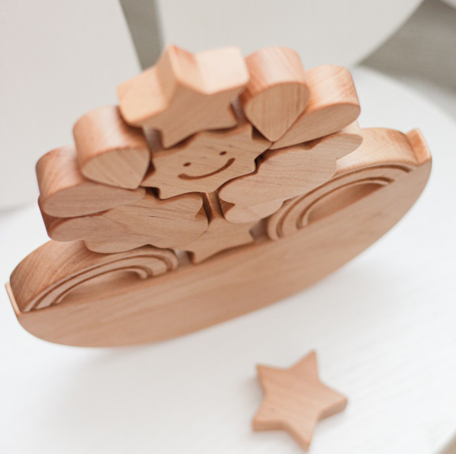 Wood Moon Balance Toy Wooden Balancing Toy 3 Year Old Girl - Etsy