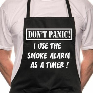 Print4u Don't Panic Fathers Day Gift Funny BBQ Cooking Novelty Apron - Etsy