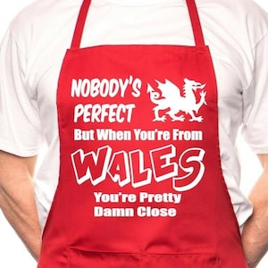 Print4u Wales Welsh Perfect BBQ Cooking Funny Novelty Apron - Etsy