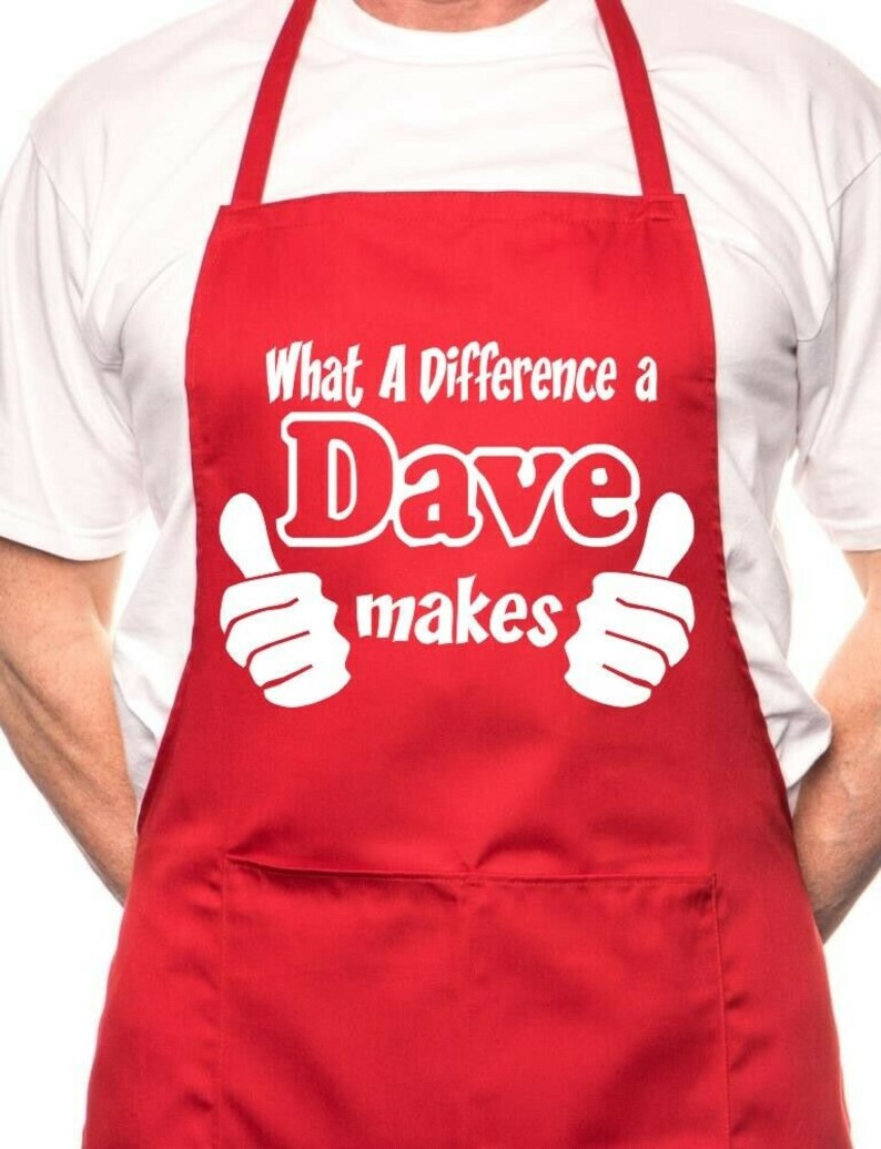 Print4u Dave BBQ Cooking Funny Novelty Apron - Etsy UK