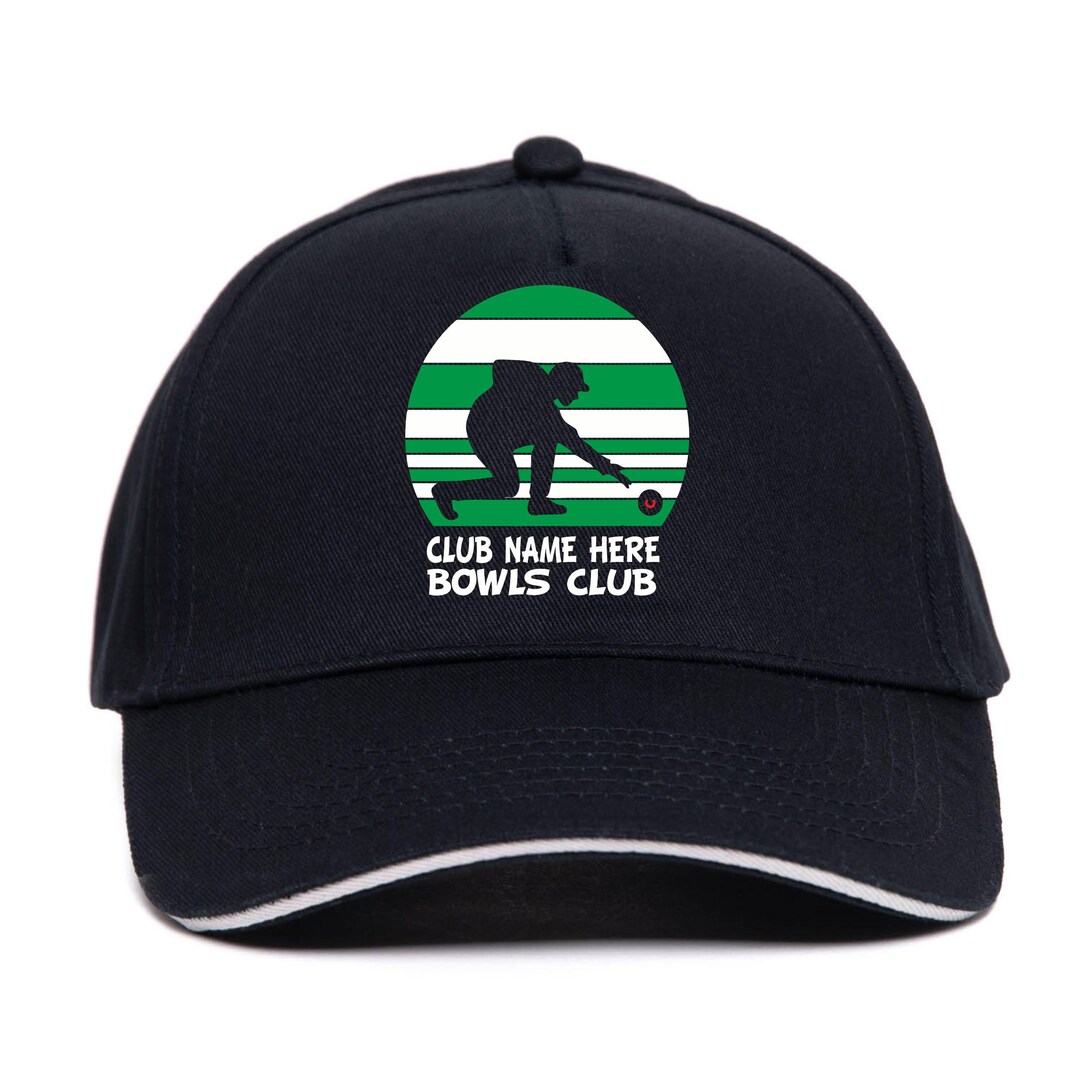 Personalized Crown Green Bowling Cotton Cap: Custom Club Name - Etsy