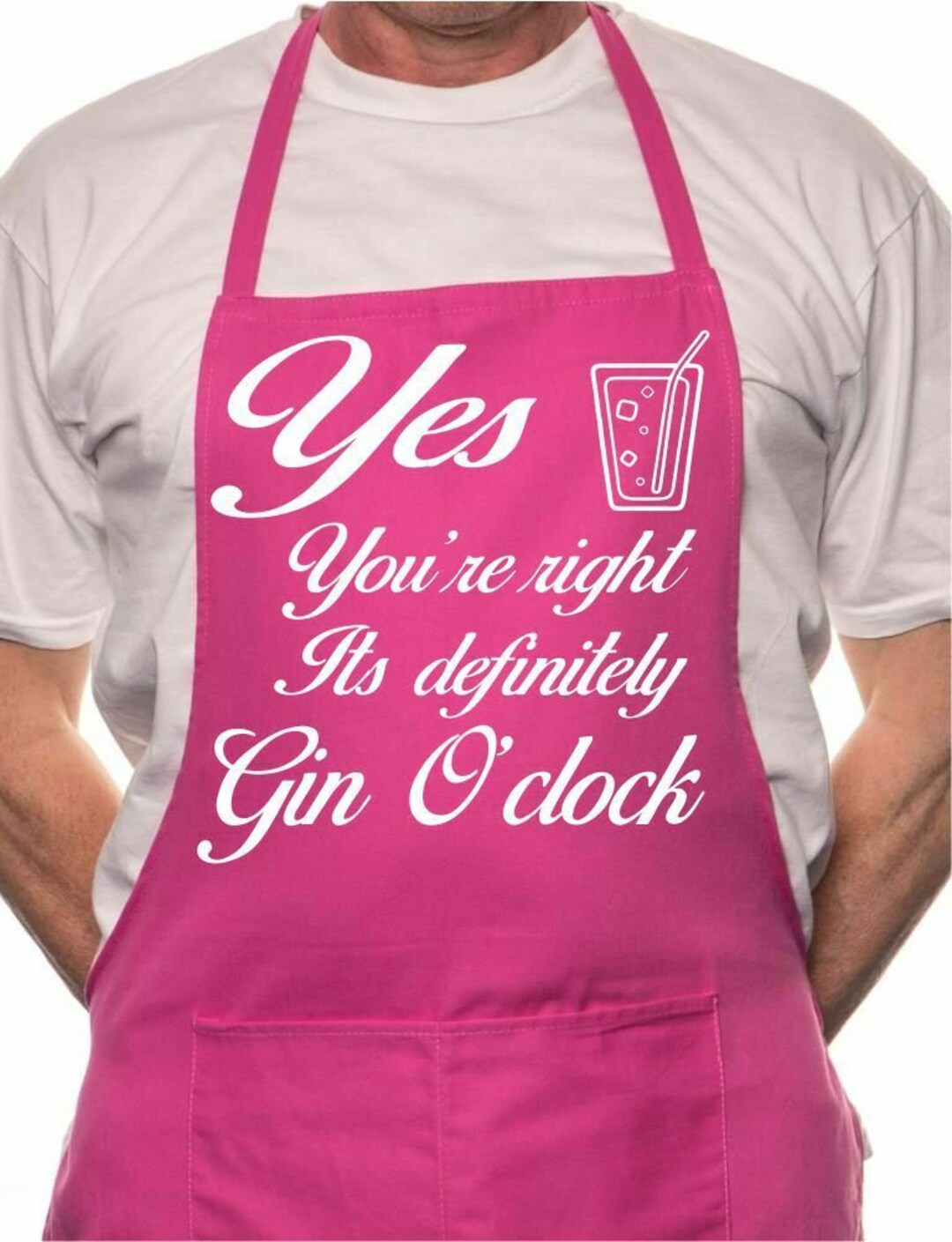 Print4u It's Gin O'clock Funny Alcohol BBQ Cooking Novelty Apron - Etsy UK