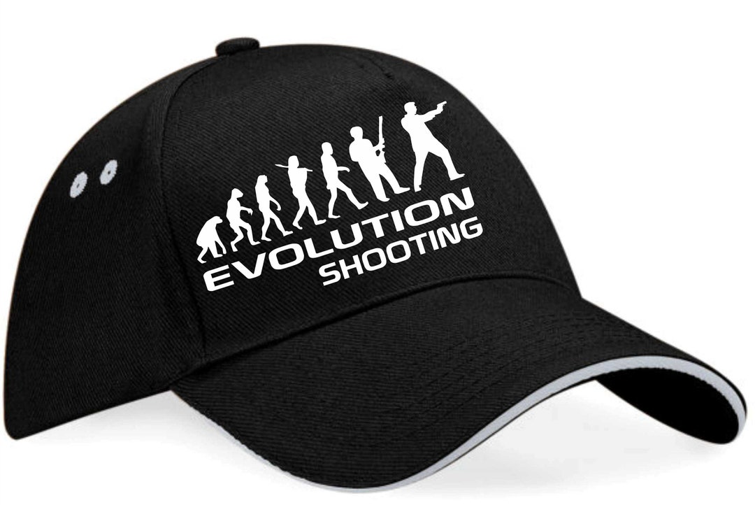 Print4u Evolution of Shooting Baseball Cap Clay Pigeonbirthday Present ...