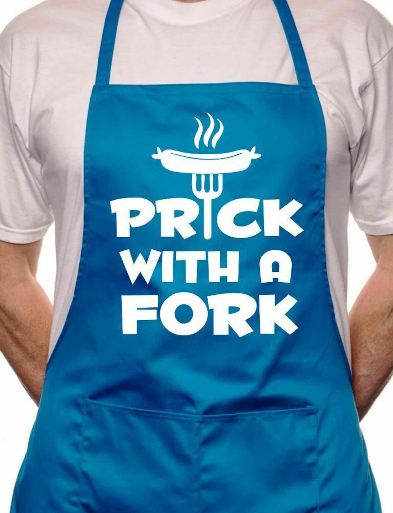 Print4u Prick With a Fork BBQ Cooking Funny Novelty Apron - Etsy UK