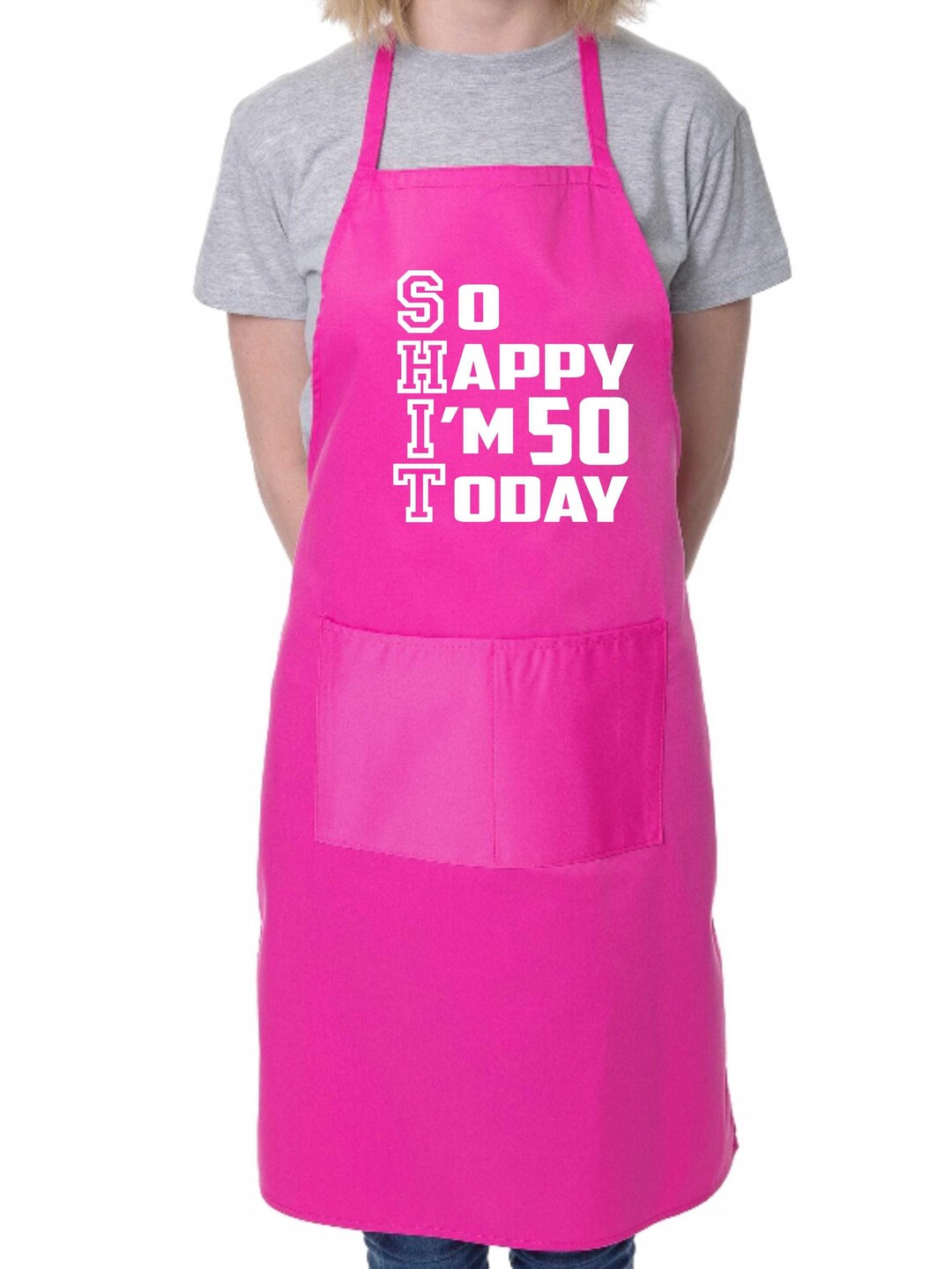 Print4u Apron 50th Funny Rude Birthday Gift for Men & Ladies Turning 50 ...