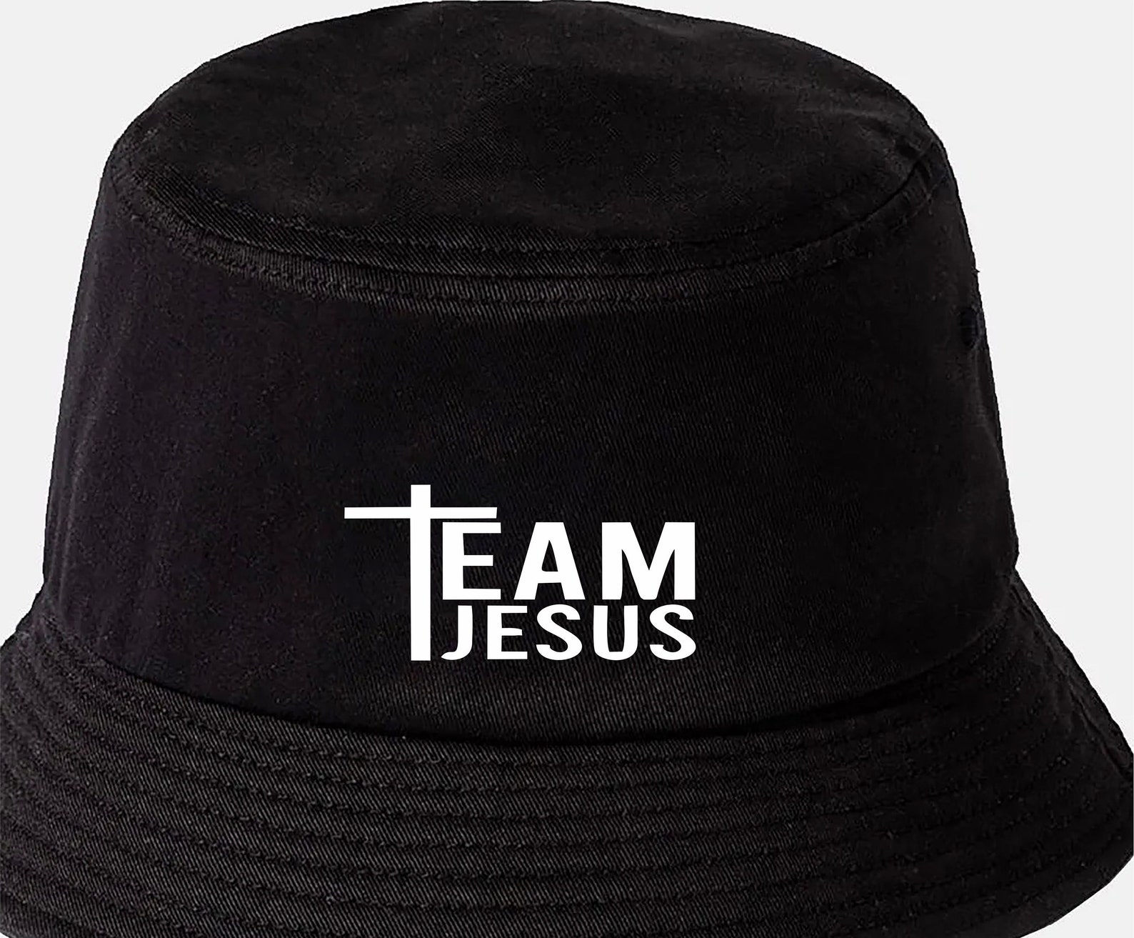 Print4u Team Jesus Bucket Hat Christian Religion Birthday Gift for Men ...