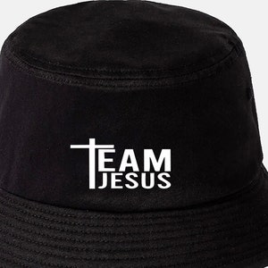 Print4u Team Jesus Bucket Hat Christian Religion Birthday Gift for Men ...