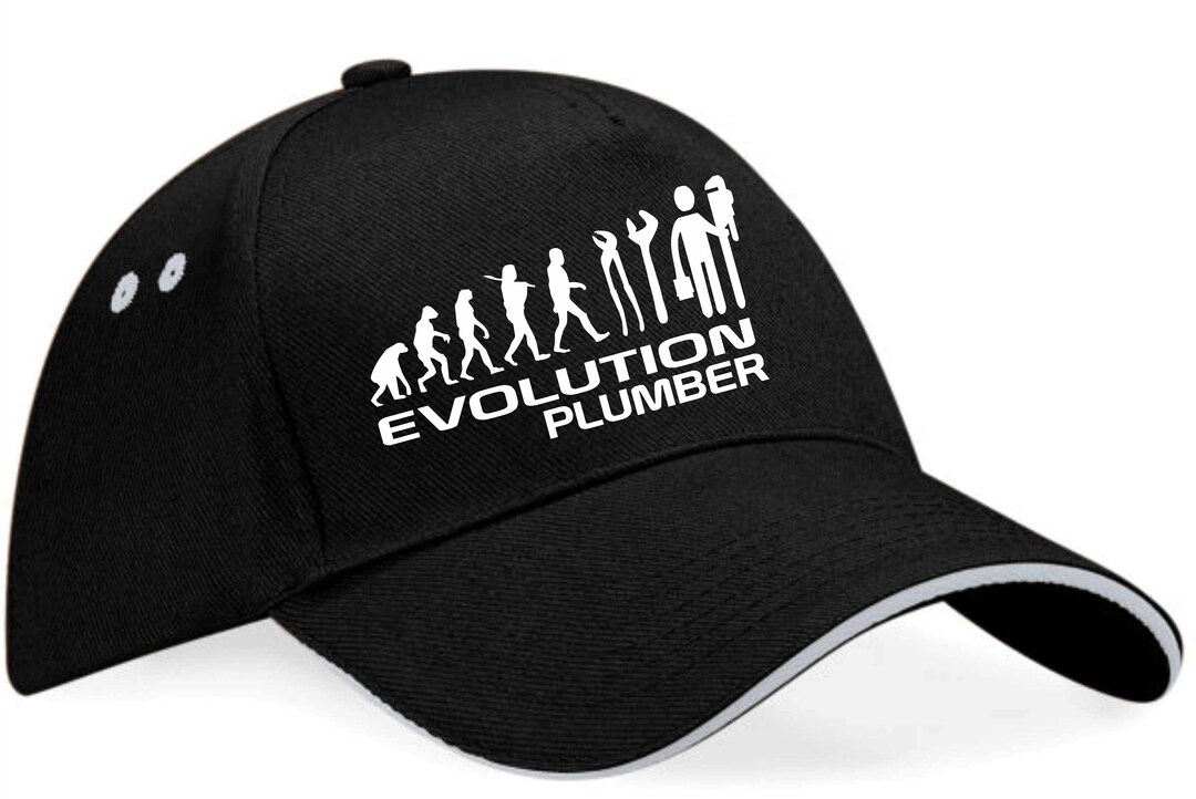 Print4u Evolution of A Plumber Baseball Cap Work Related Birthday ...