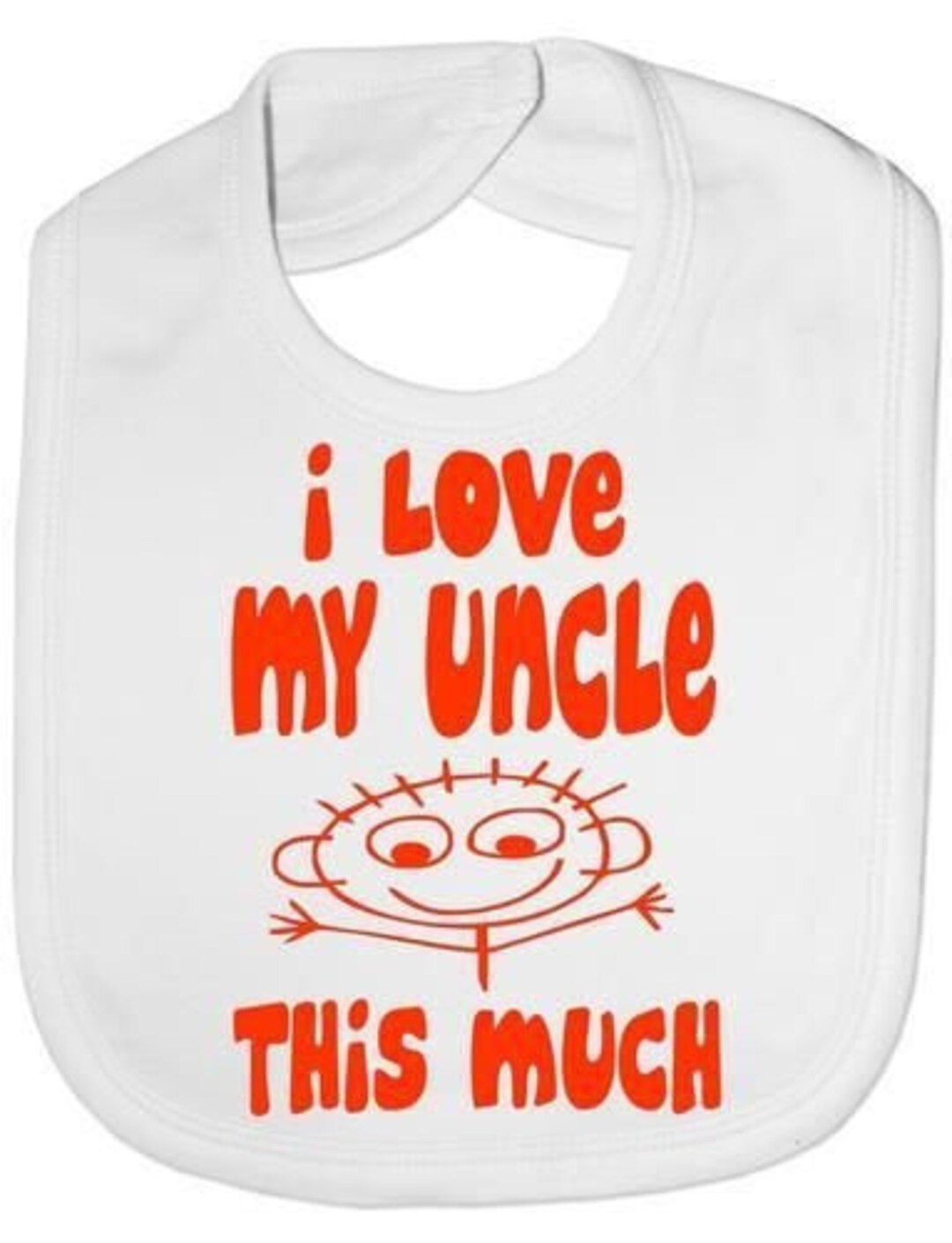 I Love My Uncle This Much Funny Baby Toddler Newborn Bib Gift - Etsy