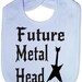 Future Metal Head Funny Baby Toddler Newborn Bib Baby Gift - Etsy