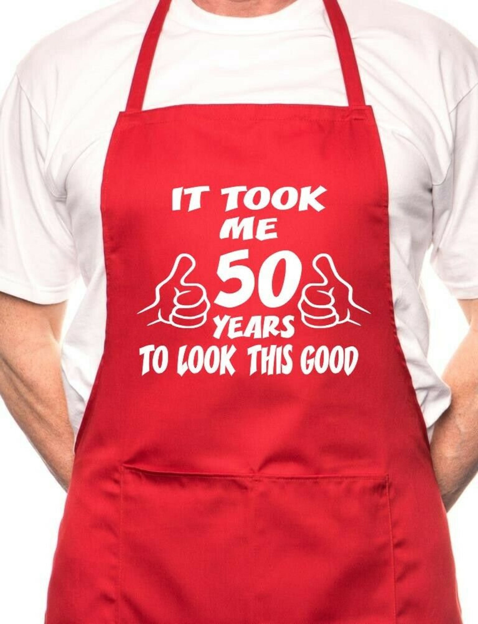 Print4u 50th Birthday It Took 50 Years BBQ Cooking Funny Novelty Apron ...