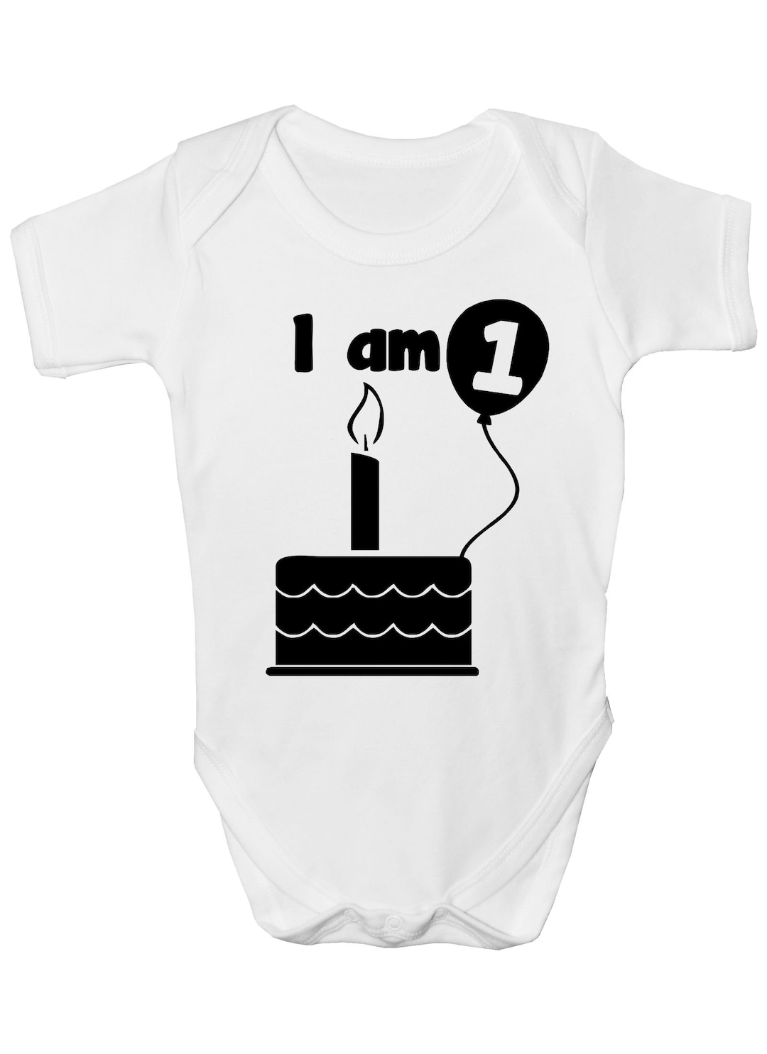Print4u I Am One 1st Birthday Funny Boys Girls Baby Babygrow - Etsy