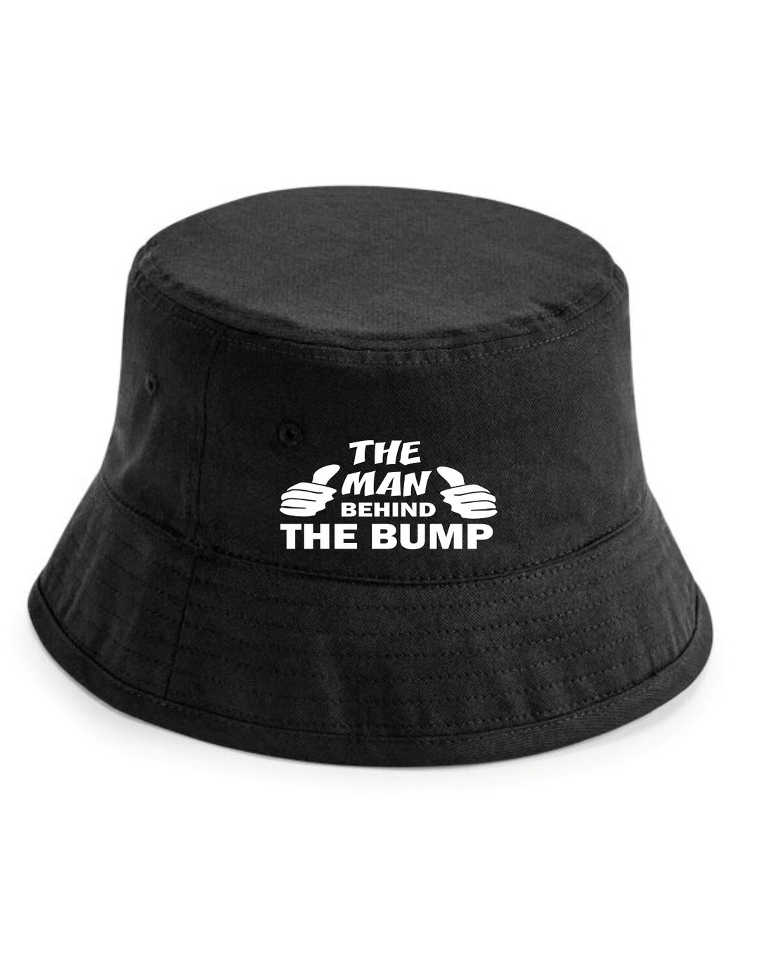 The Man Behind the Bump Bucket Hat, Funny New Dad Gift - Etsy