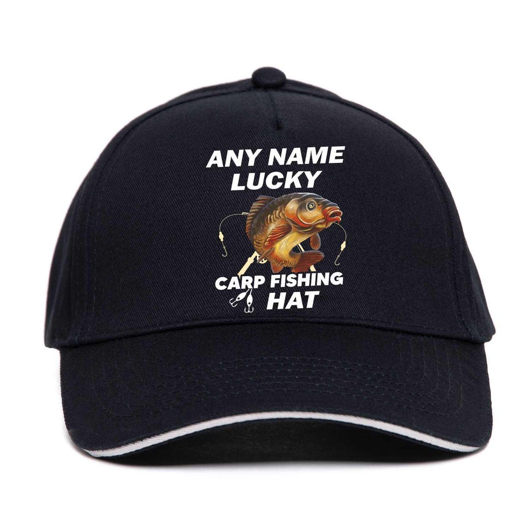 Print4u Lucky Carp Fishing Baseball Cap Personalise With Any Name ...