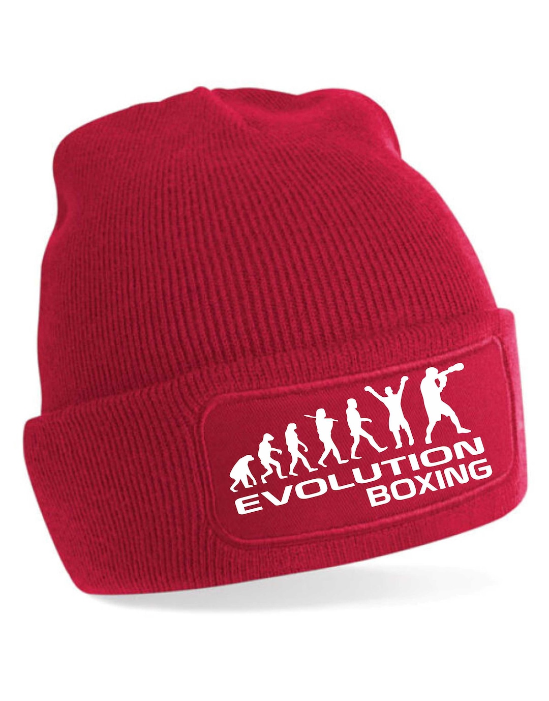 Print4u Evolution of Boxing Beanie Hat Birthday Gift for A Boxer Men ...