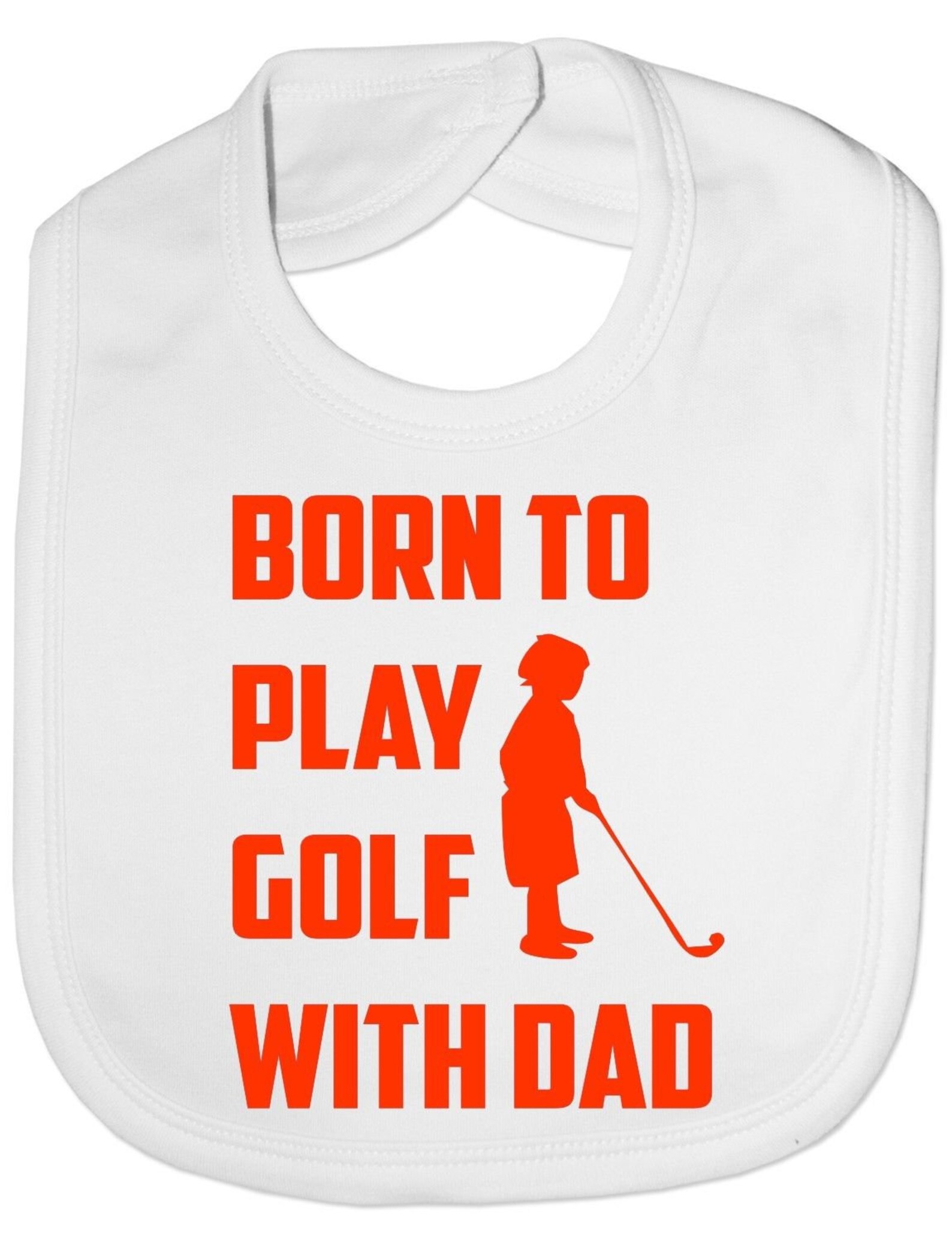 Born To Play Golf With Daddy Funny Baby Toddler Newborn Bib | Etsy