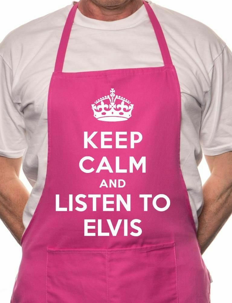 Print4u Keep Calm and Listen to Elvis BBQ Cooking Funny | Etsy