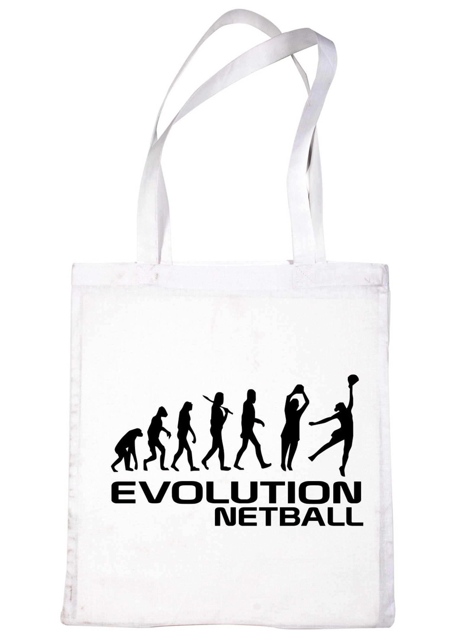Print4u Evolution of Netball Funny Tote Bag 100% Cotton | Etsy