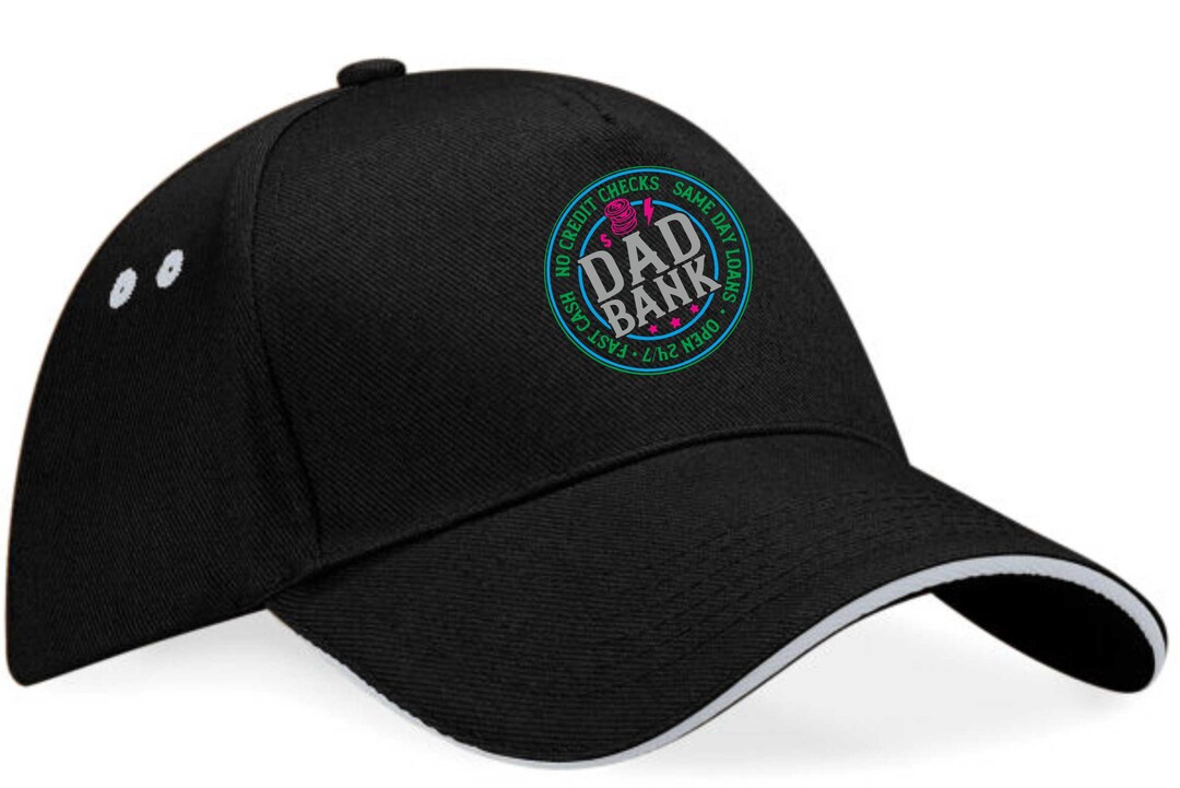Print4u Baseball Cap Bank of Dad Gift for Him Men's Funny Birthday ...