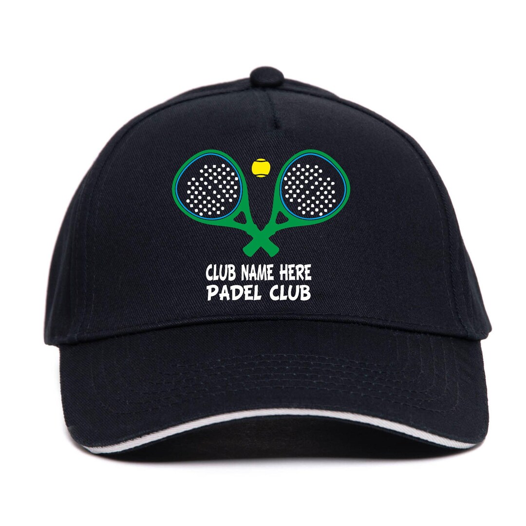 Personalized Padel Tennis Baseball Cap: Custom Club Name, Cotton Drill ...