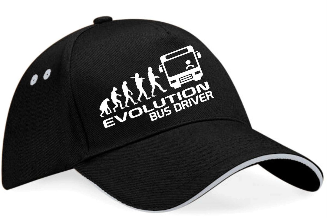 Print4u Evolution of A Bus Driver Baseball Cap Funny Birthday Gift for ...
