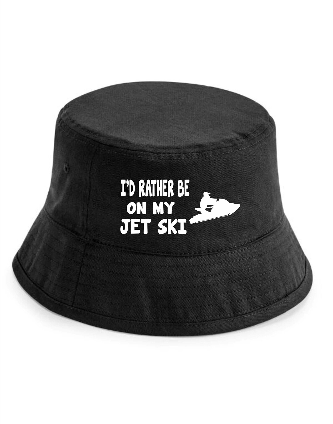 Jet Ski Bucket Hat: Organic Cotton, Watersports Gift - Etsy
