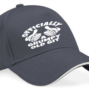 Print4u Officially A Grumpy Old Git Baseball Cap Bierthday Gift for Men ...