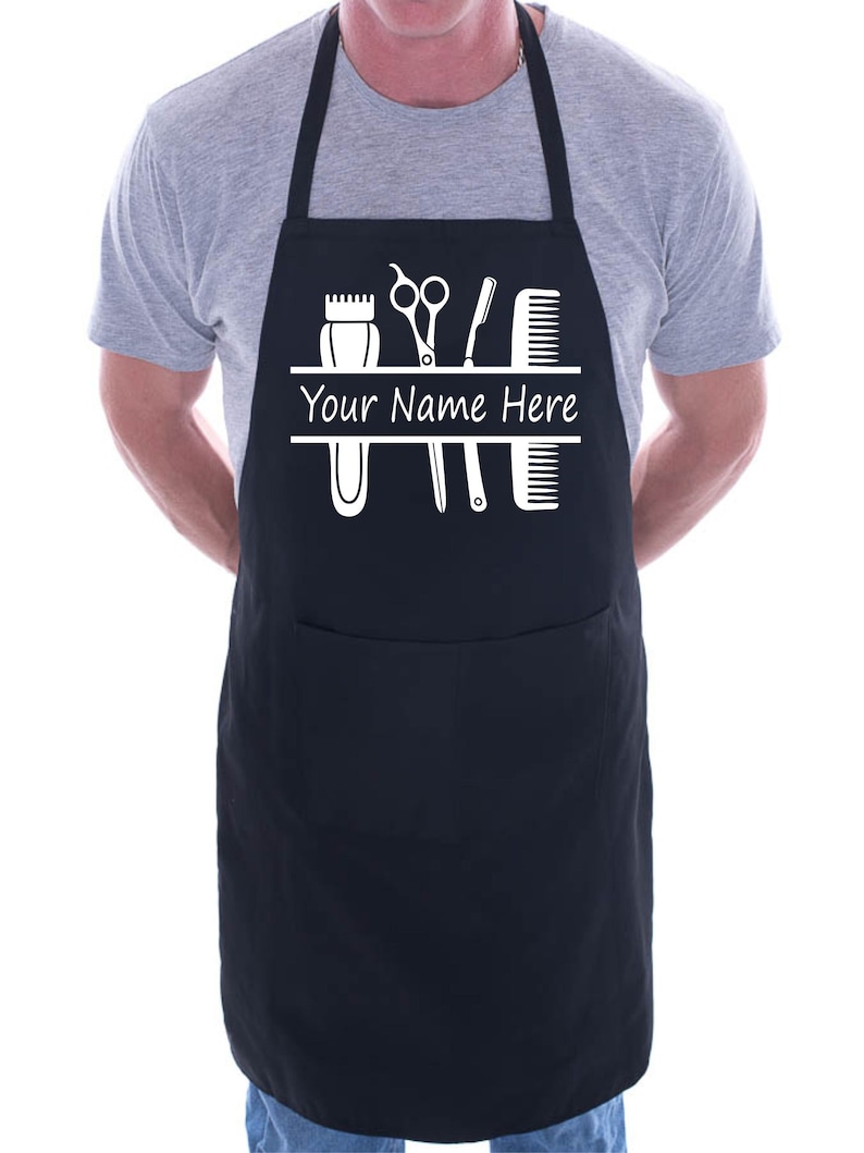 Personalized Barber Apron, Custom Name Hair Stylist Apron - Etsy