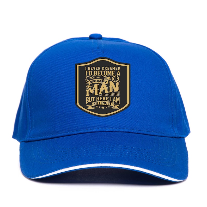 Print4u I've Become Grumpy Old Man Baseball Cap Funny Men's Birthday ...