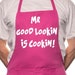 Print4u Mr Good Lookin is Cookin Novelty Cooking Funny Unisex Apron ...