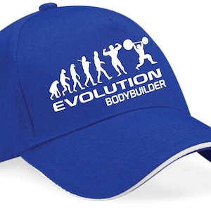 Print4u Evolution of Bodybuilding Baseball Cap Birthday Present Gym for ...