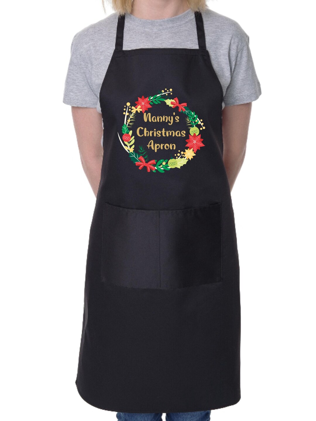Print4u Nanny's Christmas Apron Xmas Present Funny for Nan's - Etsy