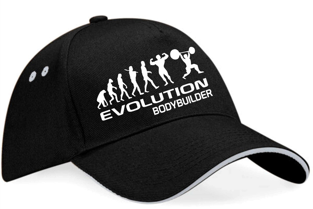 Print4u Evolution of Bodybuilding Baseball Cap Birthday Present Gym for ...