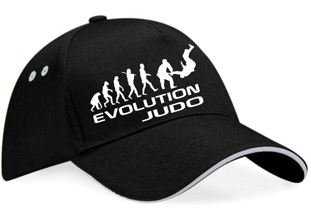 Print4u Evolution of Judo Baseball Cap Sports Fan Martial Arts Birthday ...