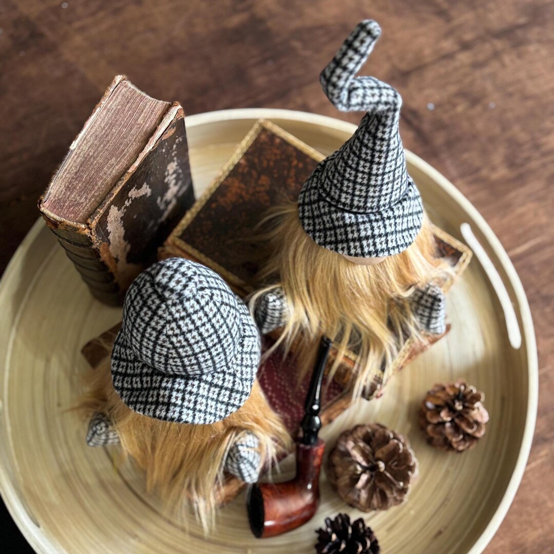 Sherlock and Watson Gnomes, Detective Gnome, Handmade Gnome - Etsy
