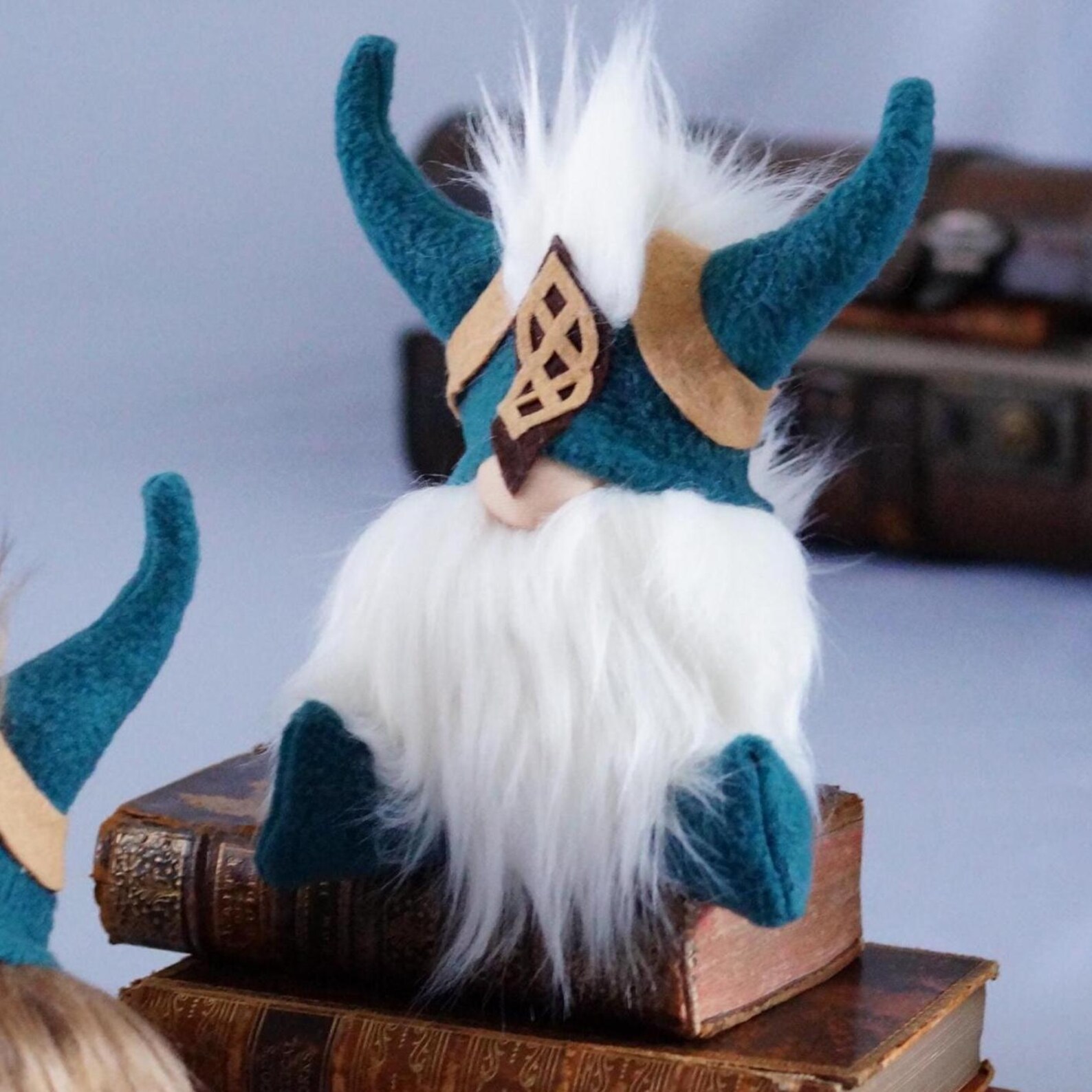 Viking Gnome With Mohawk – Fleece & Felt Rustic Scandinavian Decor - Etsy