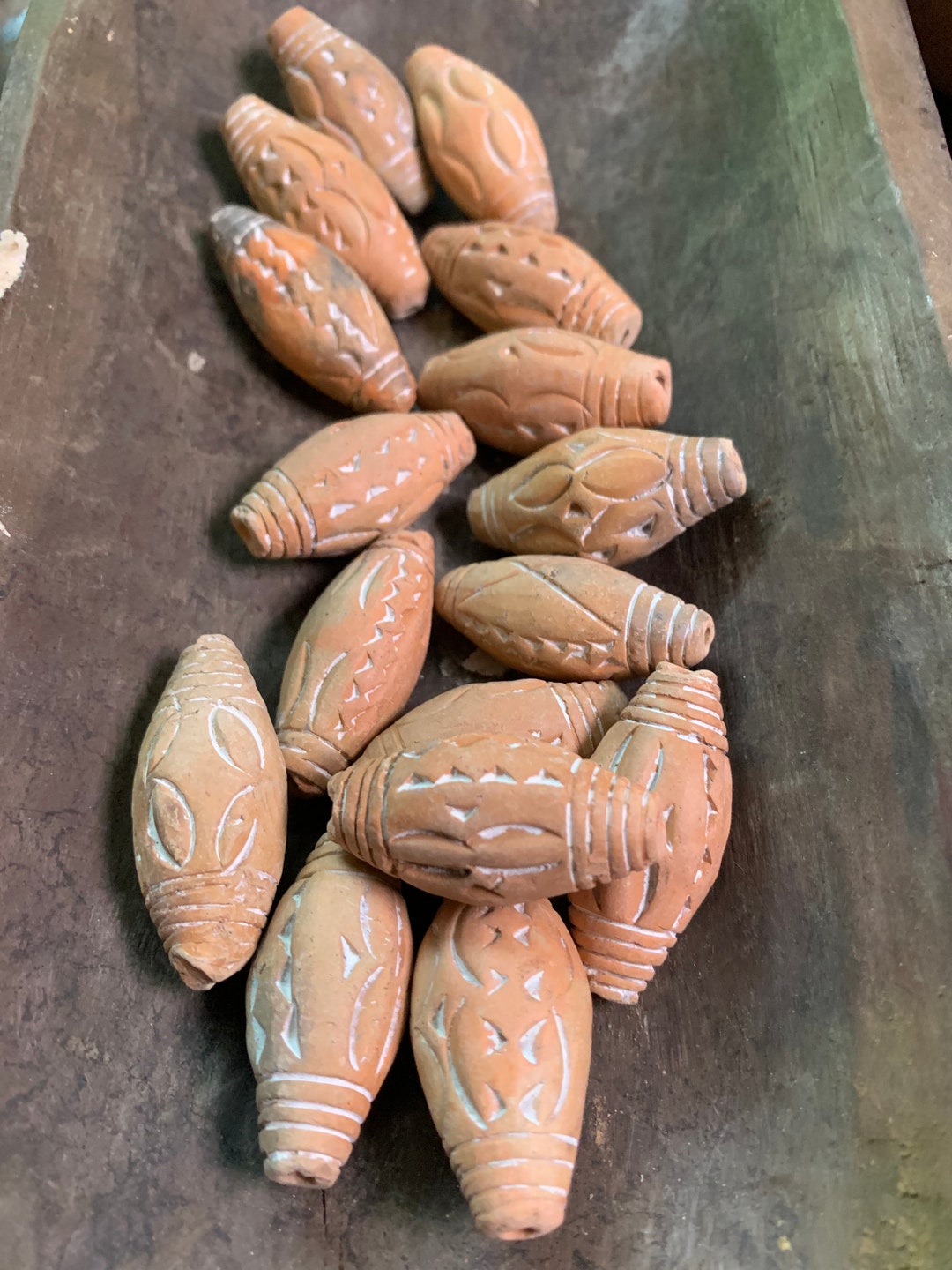 African Clay Mali Dogon Beads - Etsy