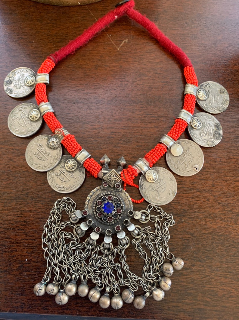 Authentic Vintage Middle Eastern Coin Pendant Necklace - Etsy