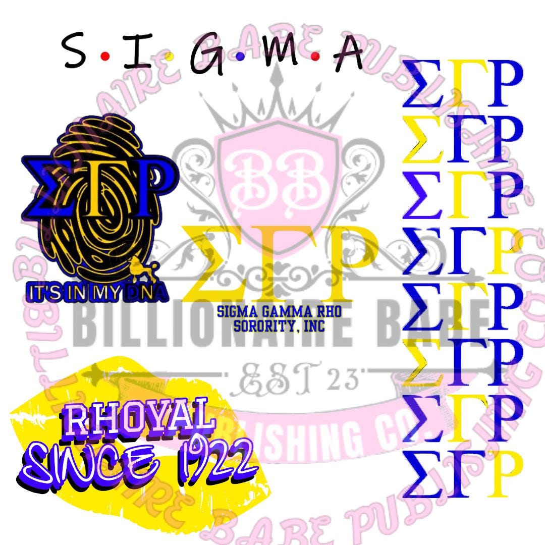 Sigma Gamma Rho Digital PNG Files | 14 Unique Designs | Sorority ...