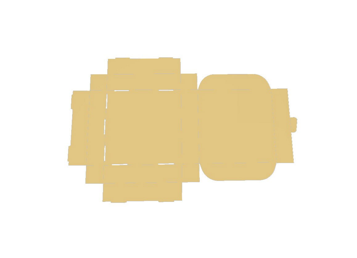 Product box template rectangular box svg gift box packaging | Etsy