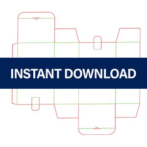 Rectangular box svg Box template Classic box simple box | Etsy