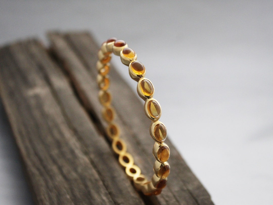 Natural Citrine Bangle, Gold Bangle, Bracelet for Woman, Gift for Wife ...