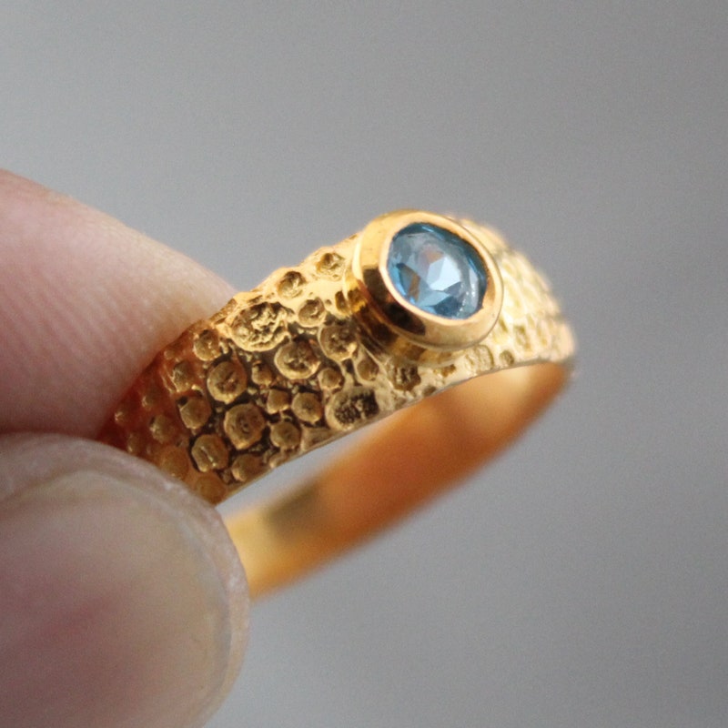 Blue Stone Ring - Etsy
