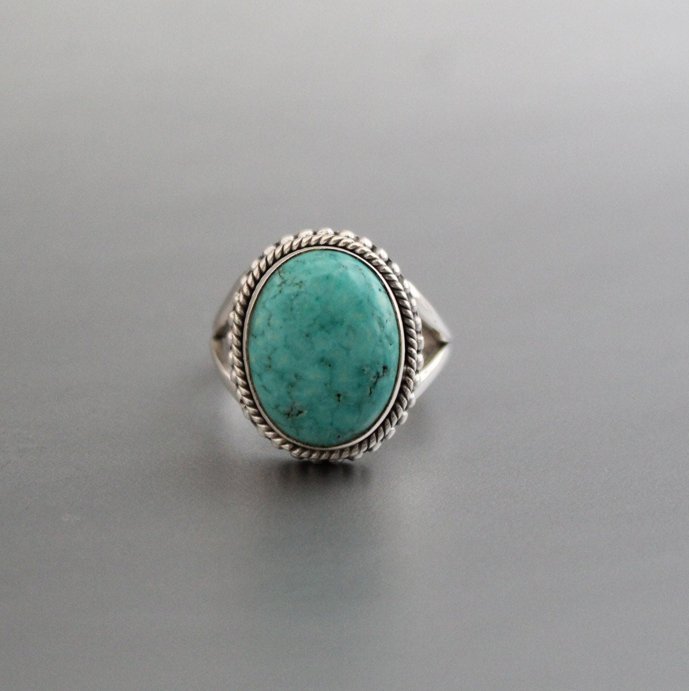 Turquoise Ring Solid Sterling Silver Ring Natural Turquoise | Etsy