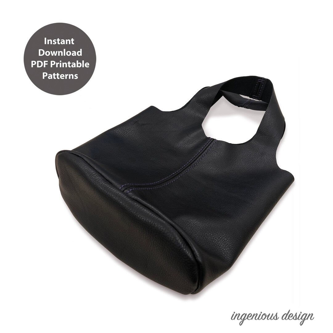 PDF Patterns for Small Leather Tote Bag | Instant Download PDF | With ...