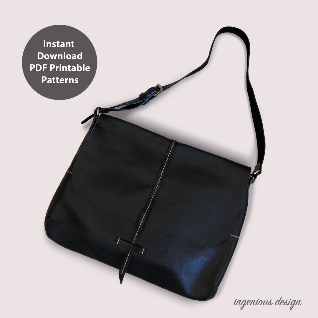 Leather Crossbody Bag for Men PDF Patterns / Leather Patterns / DIY ...