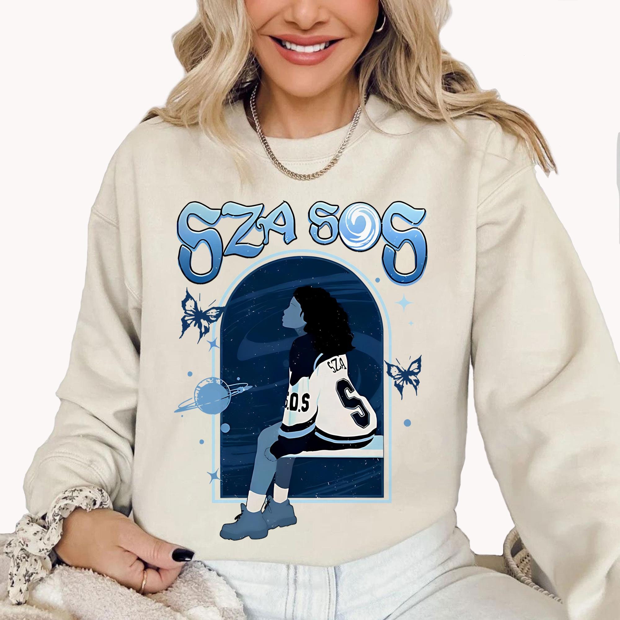 Sza SOS Comfort Colors T-shirt, Sza Tour Shirt, Sza Vintage Sweatshirt ...
