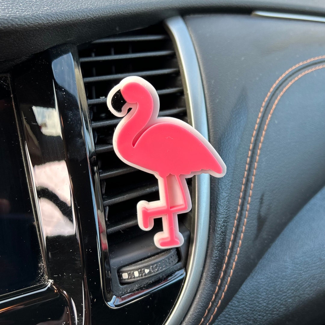 Flamingo Car Diffuser, Pink Flamingo, Vent Clip Air Freshener, Car ...