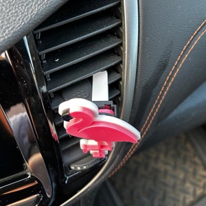 Flamingo Car Diffuser, Pink Flamingo, Vent Clip Air Freshener, Car ...