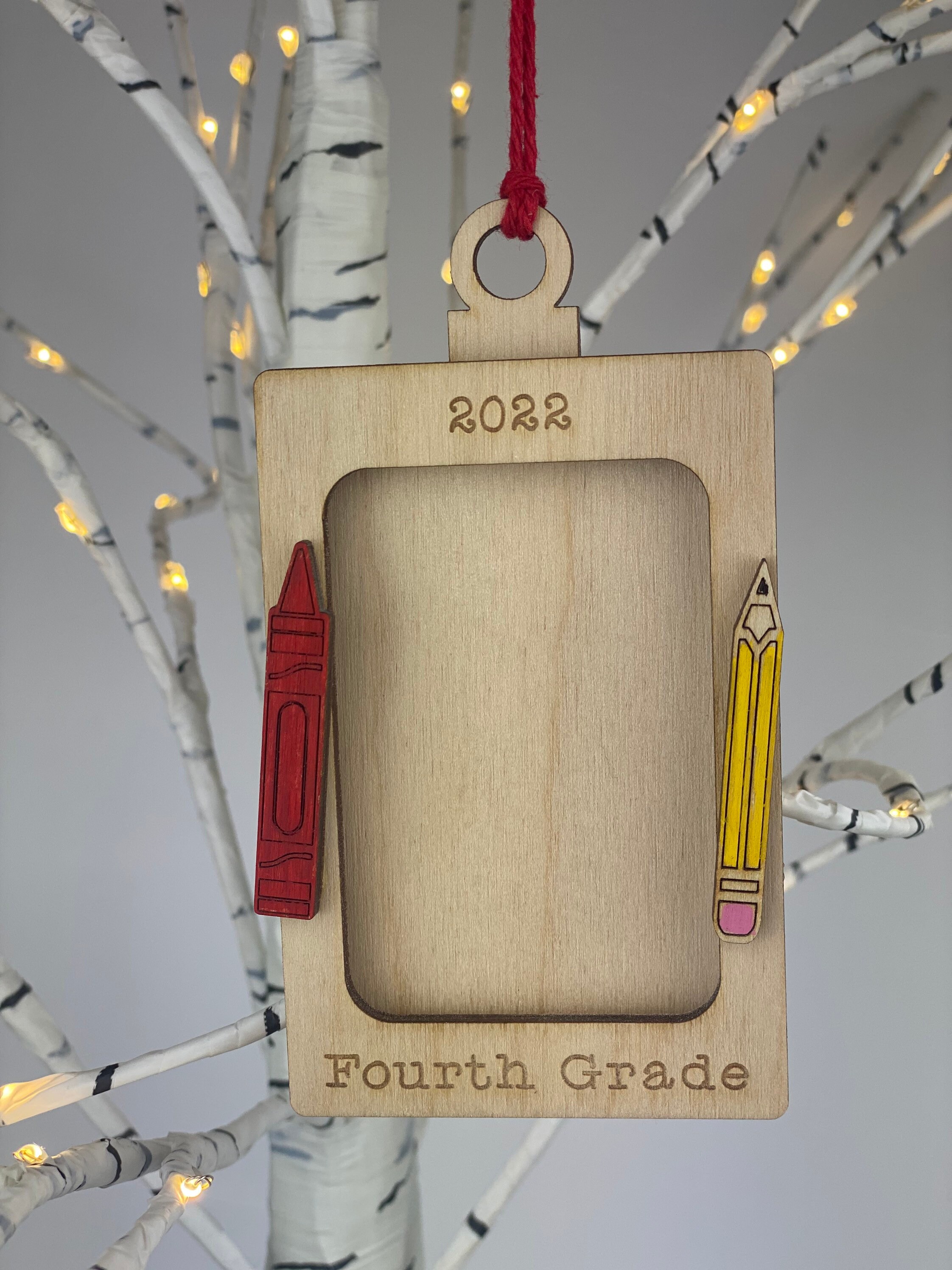 School Photo Frame Ornament Photo Ornament Personalized - Etsy
